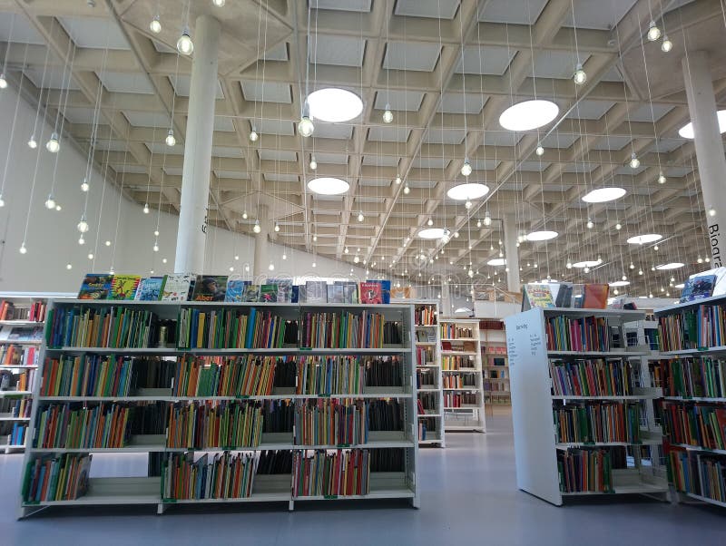 Creative Library Decorating with Warm Lights in Baby Corner Editorial ...