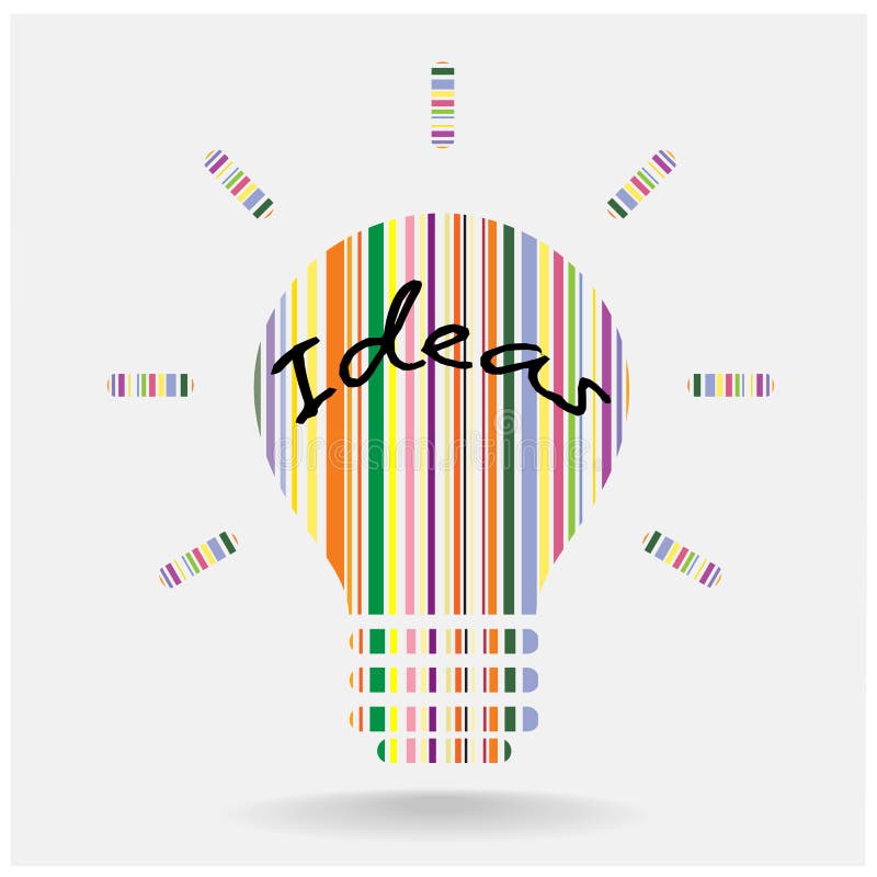 Creative light bulb stock vector. Illustration of energy - 34628753