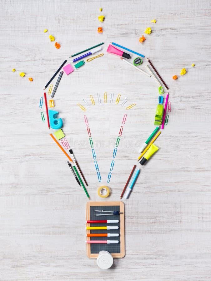 Creative light bulb stock image. Image of problem, composition - 46277609