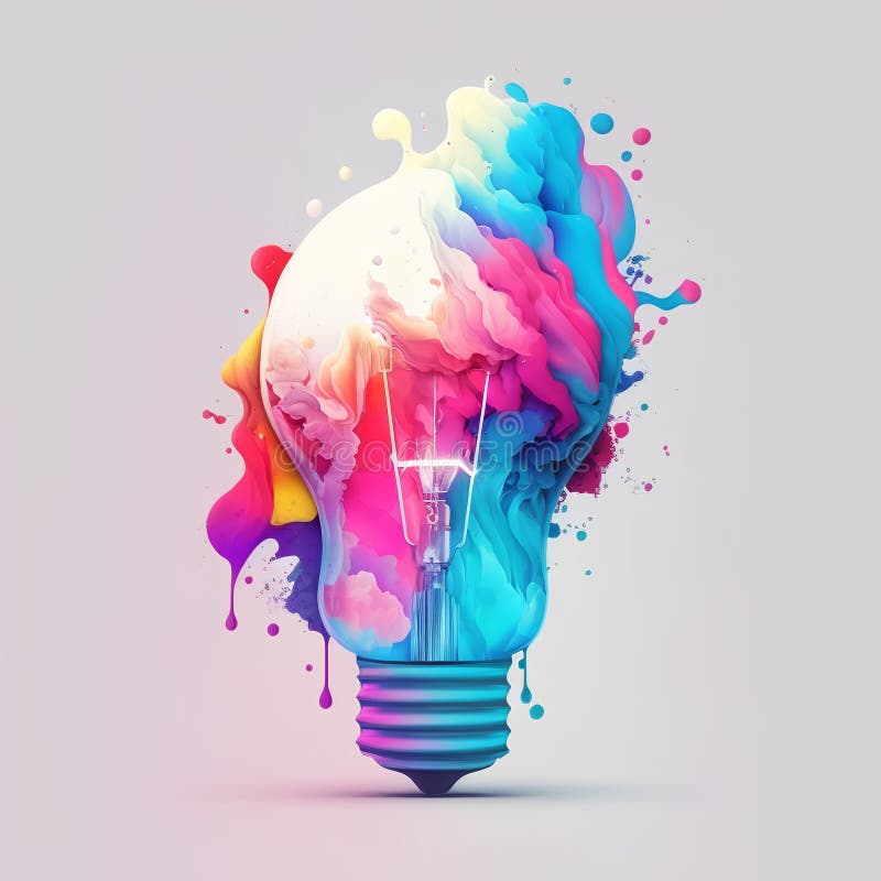 Light Bulb on Pedestal. 3d Isometric Vector Illustration Stock Photo ...