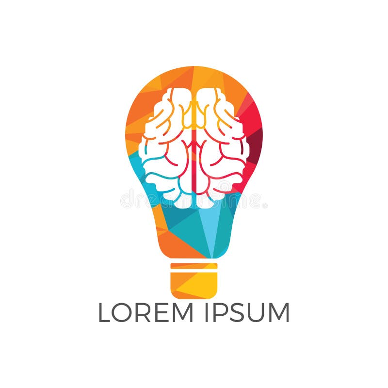 Bulb and Brain Logo Design. Stock Vector - Illustration of creative ...