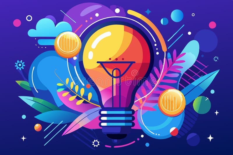 Creative Light Bulb Illuminating Innovative Ideas Inspired Design ...