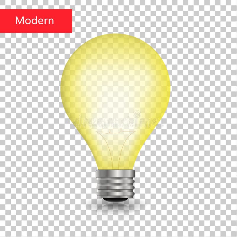 Creative Light Bulb Isolated Transparent Stock Vector - Illustration of ...