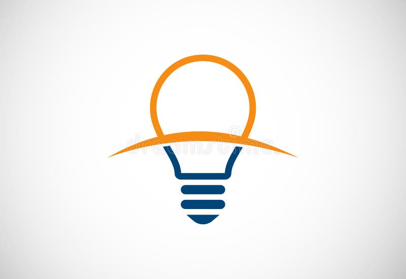 Light Bulb Logo Design, Vector Design Concept Stock Illustration ...