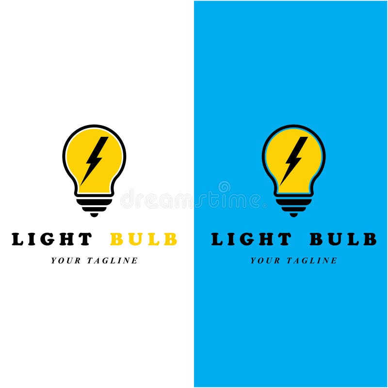Creative Light Bulb Logo and Vector Stock Vector - Illustration of ...