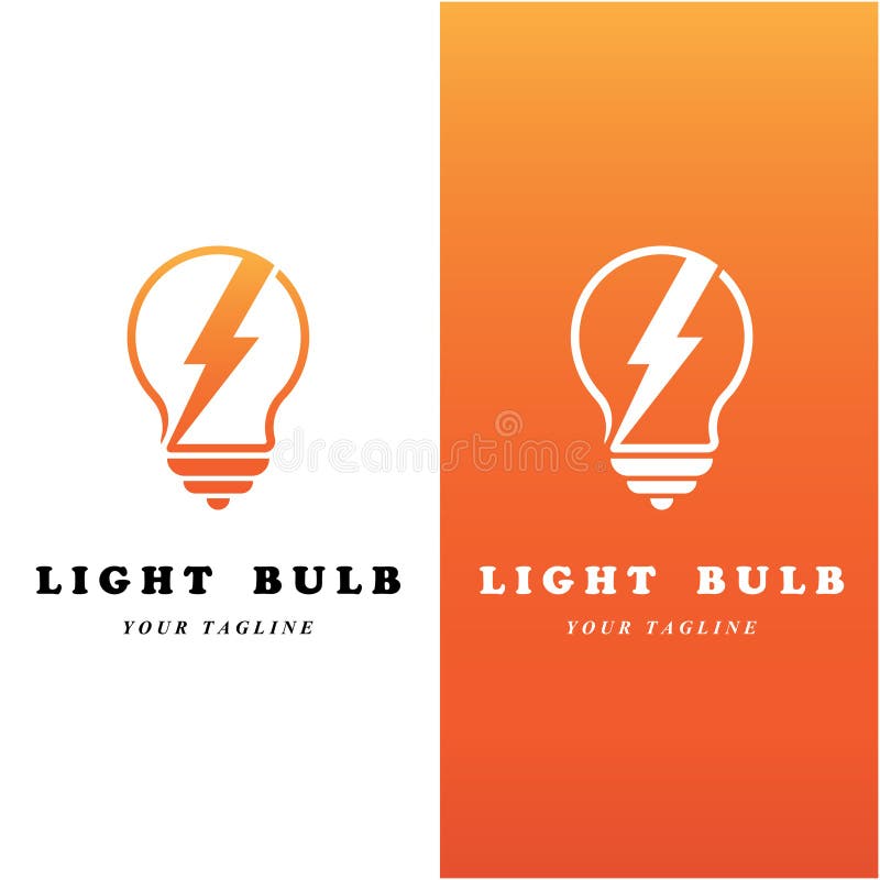 Creative Light Bulb Logo and Vector Stock Vector - Illustration of ...