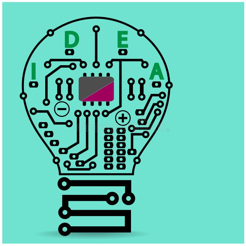 Creative light bulb sign stock vector. Illustration of advertising ...