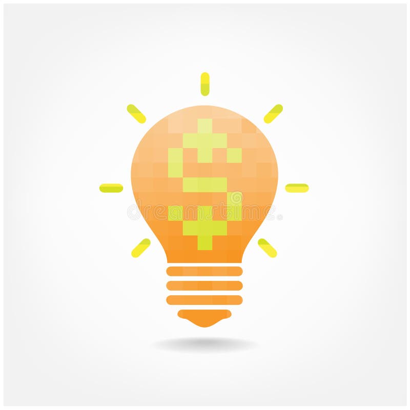 Creative light bulb symbol stock vector. Illustration of bulb - 37765624