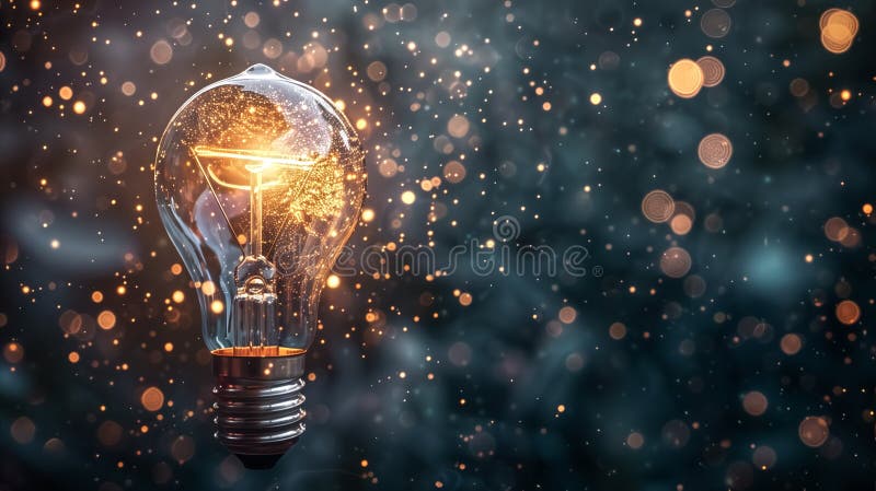 Creative Light Bulb Think Different Creative Idea Concept Stock ...