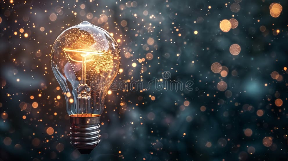 Creative Light Bulb Think Different Creative Idea Concept Stock ...