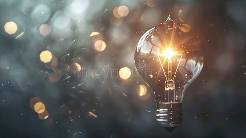 Creative Light Bulb Think Different Creative Idea Concept Stock ...