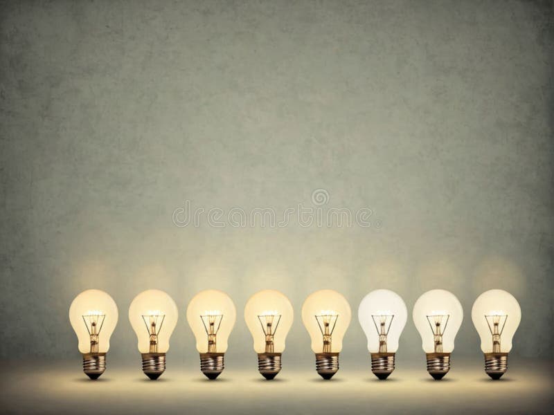 Creative Light Bulb Think Different Creative Idea Concept Generative AI ...