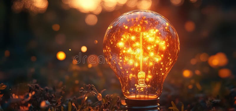 Creative Light Bulb. Think Differently Creative Idea Concept Stock ...