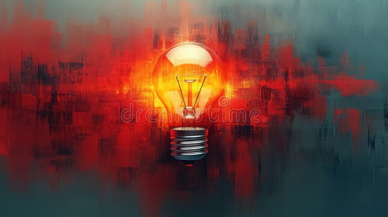 Creative Light Bulb. Think Differently Creative Idea Concept Stock ...