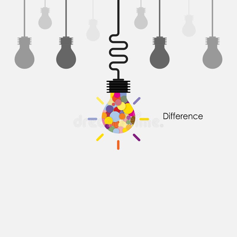 Creative and Difference Idea Stock Vector - Illustration of blue, human ...