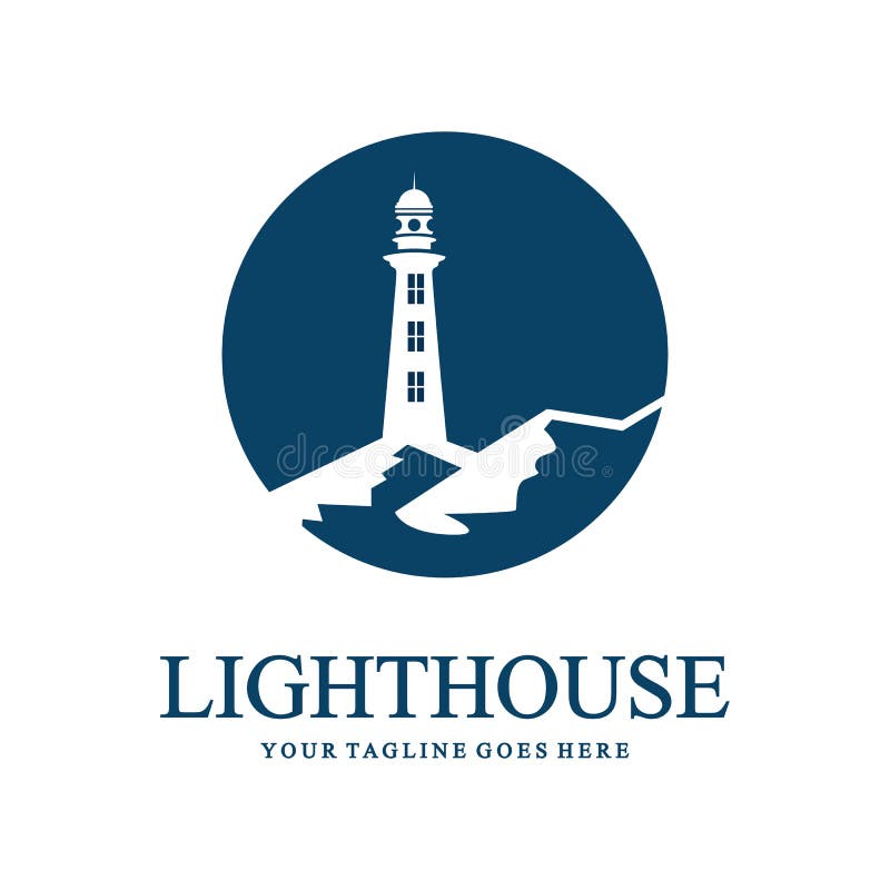 Creative Lighthouse Logo Template Icon Image Stock Illustration ...