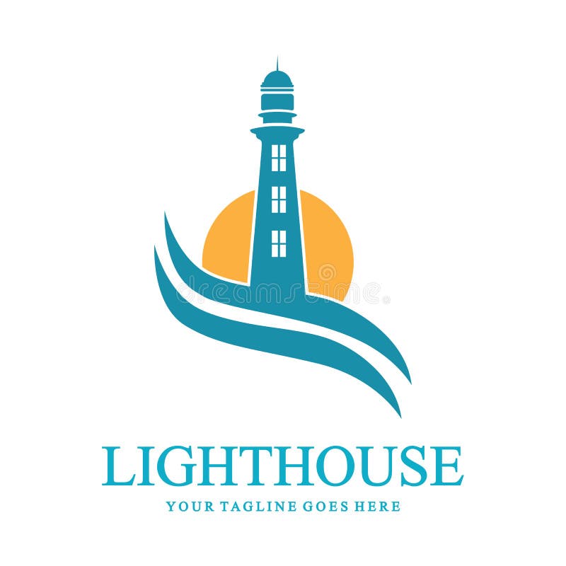 Creative Lighthouse Logo Template Icon Image Stock Illustration ...