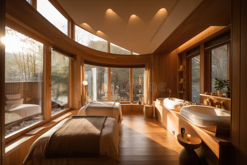 Creative Lighting Scheme with Warm, Natural Light Shining through the ...