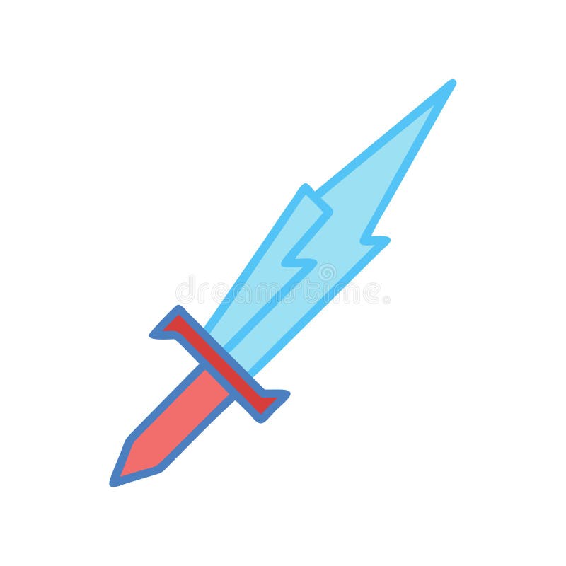 Creative Lightning Blade Icon for Illustrations Stock Illustration ...