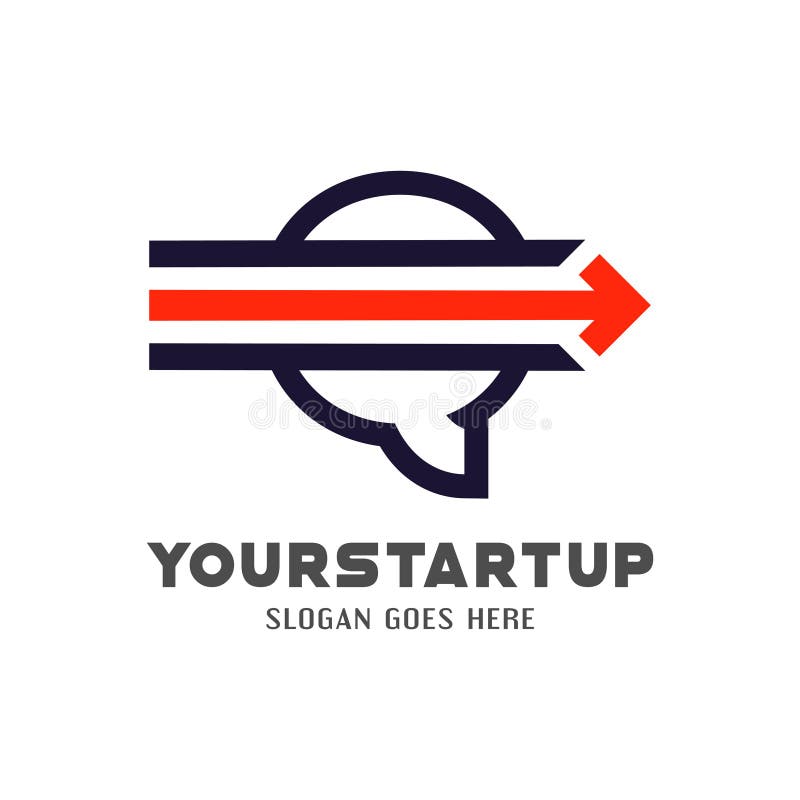 Short Dash Blended with Alphabet for Start Up Company Logo Stock ...