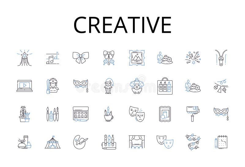 Creative Line Icons Collection. Innovative, Resourceful, Artistic ...