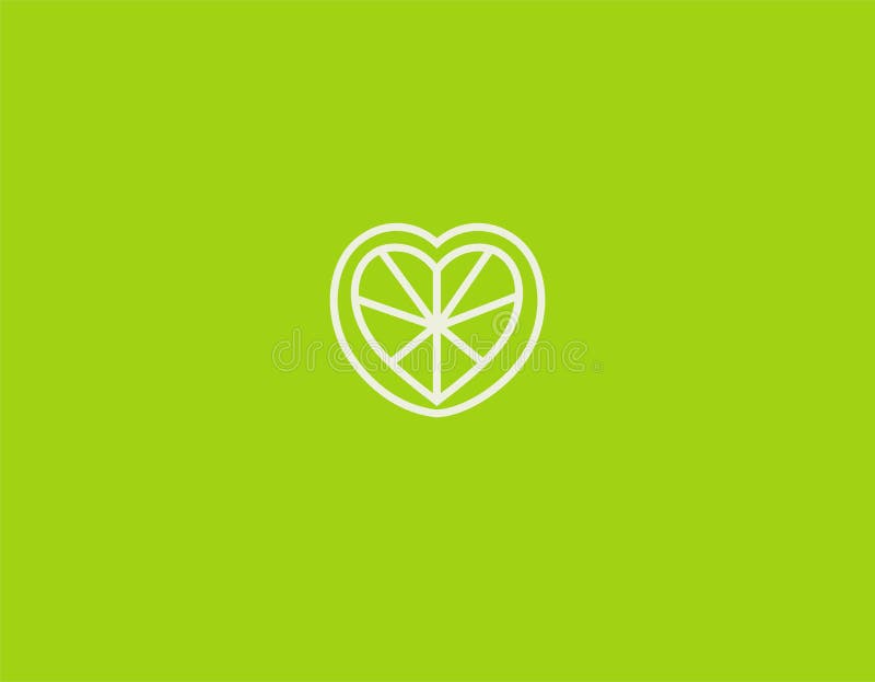 Linear Bright Logo Heart Shaped Lemon Sign Cutaway for Company Stock ...