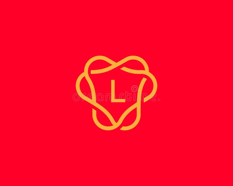 Creative Linear Monogram Letter L Logotype. Universal Vector Alphabet ...