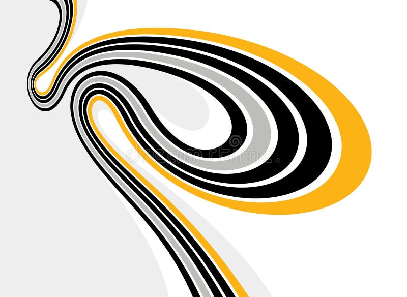 Creative Lines Vector Abstract Background, 3D Perspective Linear ...