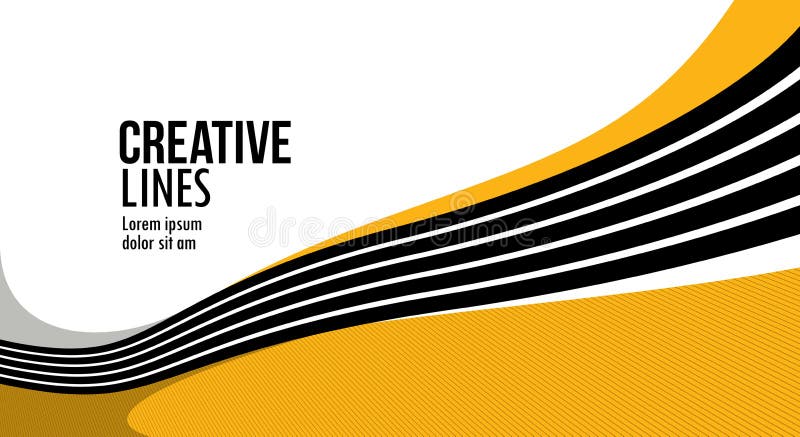 Creative Lines Vector Abstract Background, 3D Perspective Linear ...