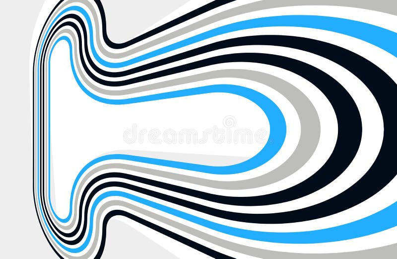 Creative Lines Vector Abstract Background, 3D Perspective Linear ...