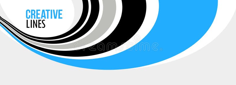 Creative Lines Vector Abstract Background, 3D Perspective Linear ...