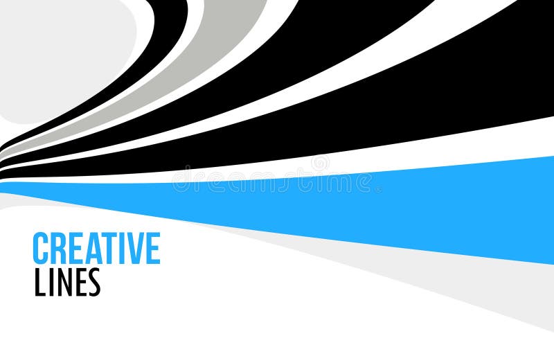 Creative Lines Vector Abstract Background, 3D Perspective Linear ...