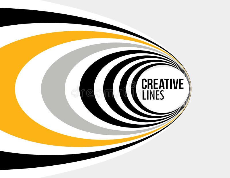 Creative Lines Vector Abstract Background, 3D Perspective Linear ...