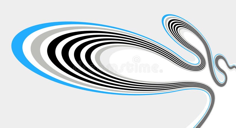 Creative Lines Vector Abstract Background, 3D Perspective Linear ...
