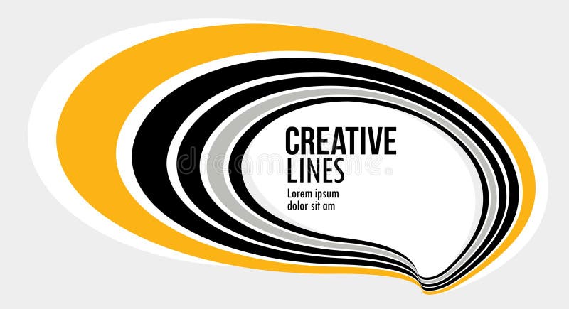 Creative Lines Vector Abstract Background, 3D Perspective Linear ...