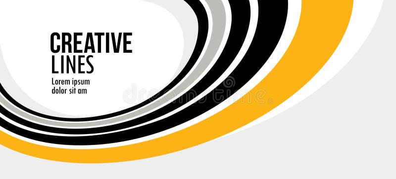 Creative Lines Vector Abstract Background, 3D Perspective Linear ...