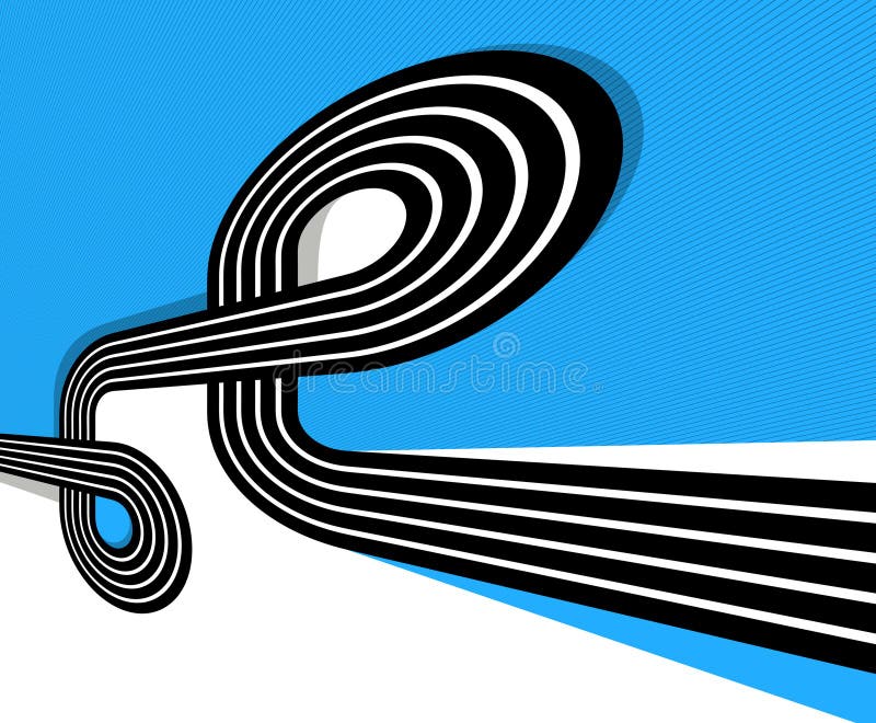 Creative Lines Vector Abstract Background, 3D Perspective Linear ...