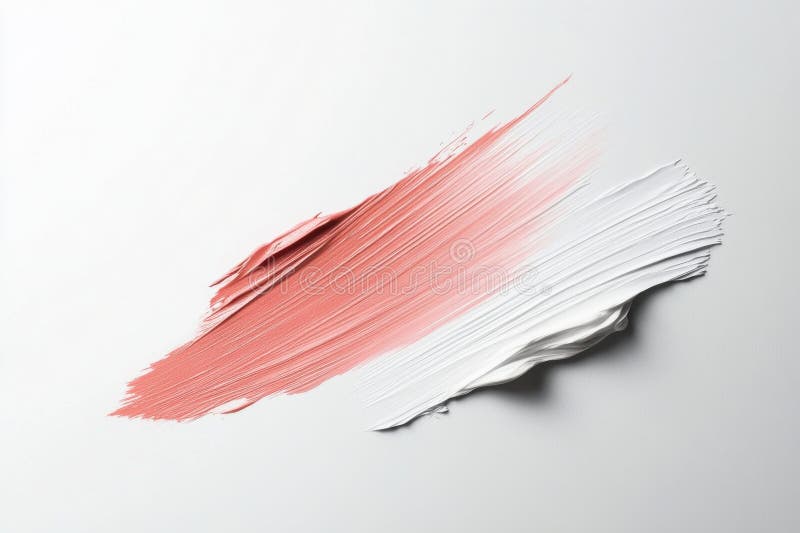 Creative Lipstick Smear on a Pristine White Background Highlighting ...