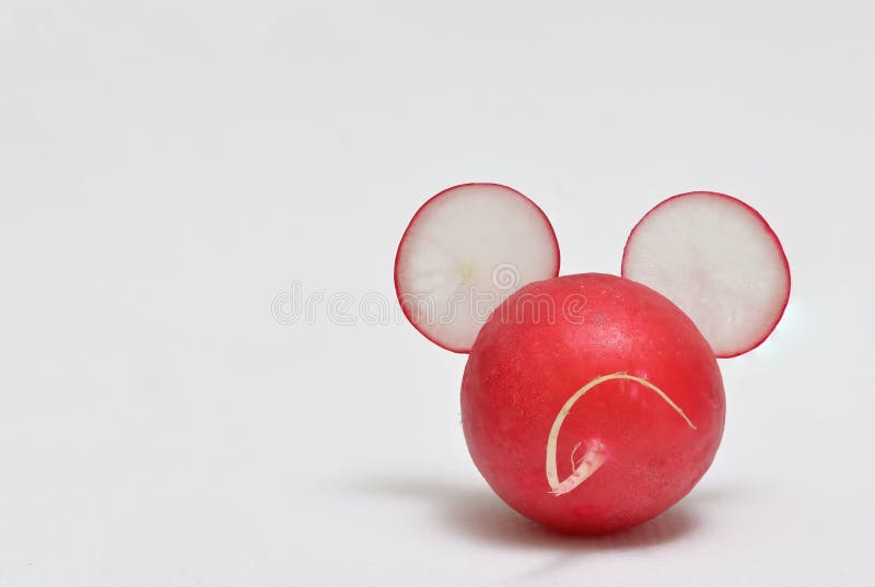 Creative Little Mouse from Radish Stock Image - Image of food, chill ...