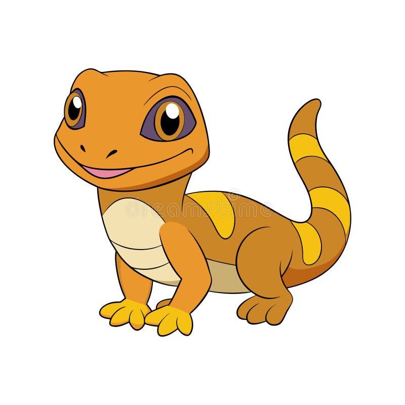 Creative Lizard Coloring Activity for Children Stock Illustration ...