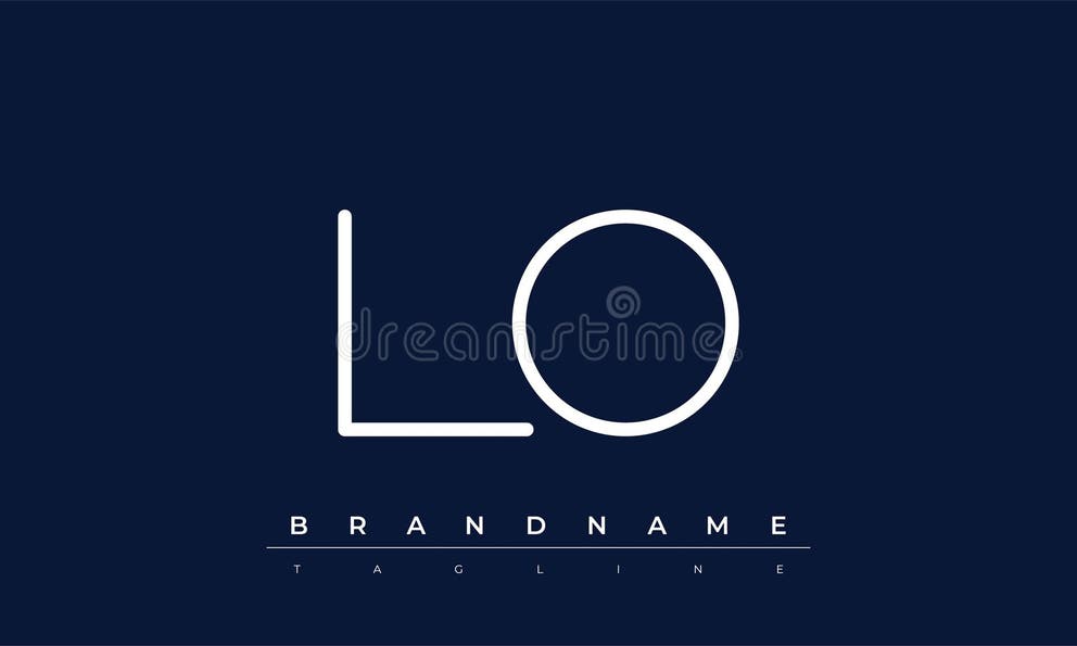 Creative LO Letter Initial Logo Vector Image Stock Vector ...