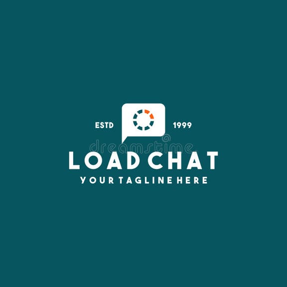 Creative Load Chat Logo Design Stock Illustration - Illustration of ...