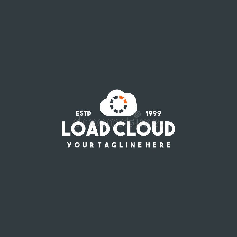 Blue cloud logo design stock vector. Illustration of beauty - 129839954