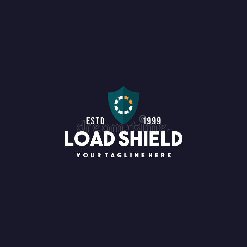 Creative Load Shield Logo Design Stock Illustration - Illustration of ...
