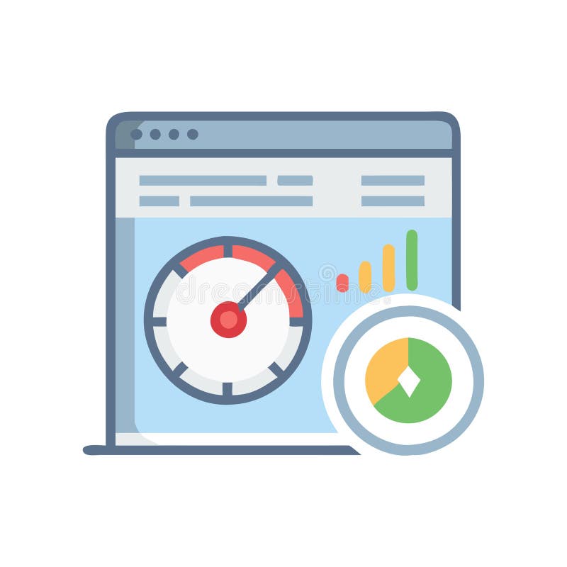 Creative Load Testing Icon Representation Stock Illustration ...