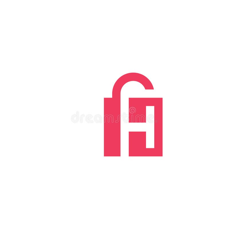 Creative Lock Logo Vector Template Stock Vector - Illustration of ...