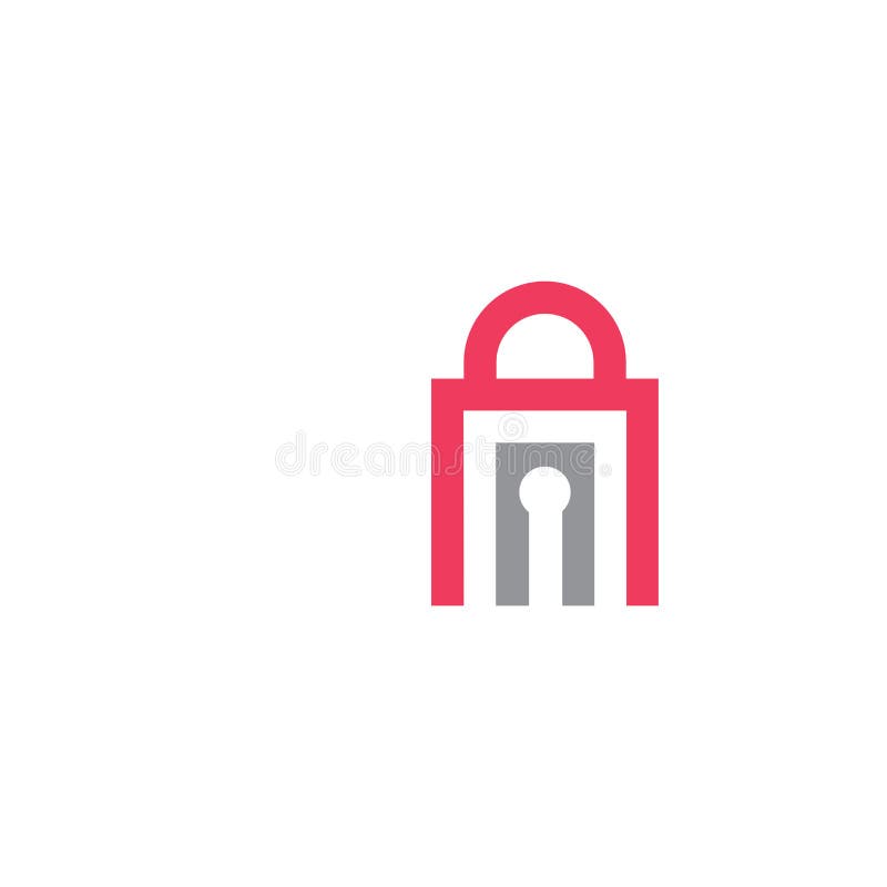 Creative Lock Logo Vector Template Stock Vector - Illustration of ...