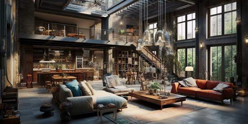 Creative Loft Interior - a Stylish and Imaginative Living Space with an ...
