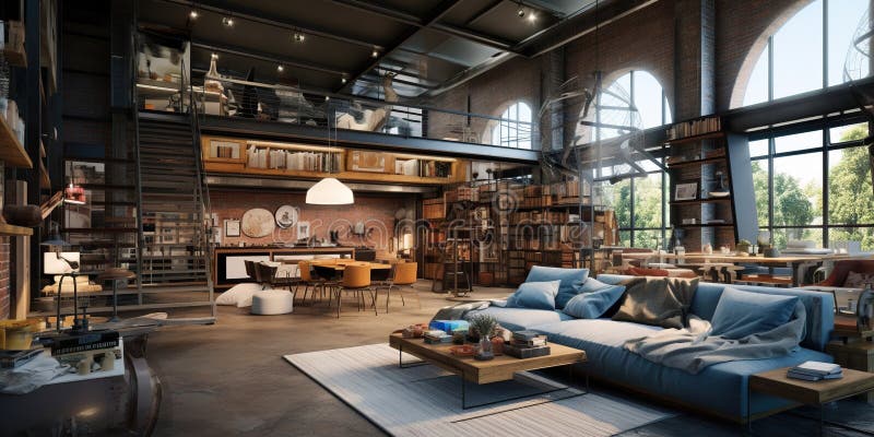 Creative Loft Interior - a Stylish and Imaginative Living Space with an ...