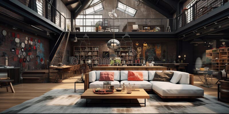 Creative Loft Interior - a Stylish and Imaginative Living Space with an ...